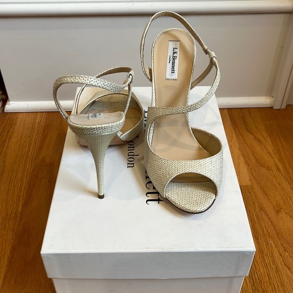 Shoes | Lk Bennett Heels In Soft Gold | Poshmark